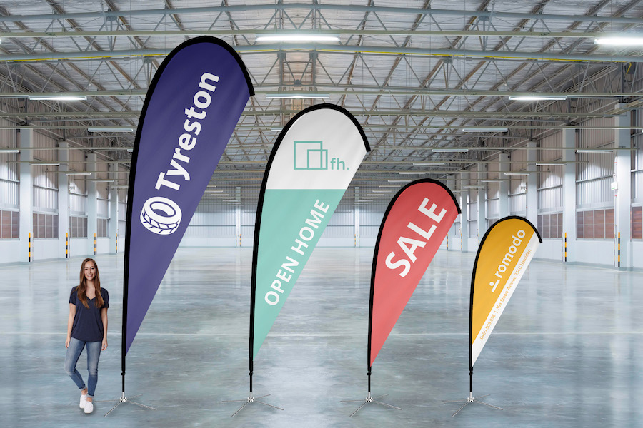 Replacement Teardrop & Bow Banner Flags - Easy Signs